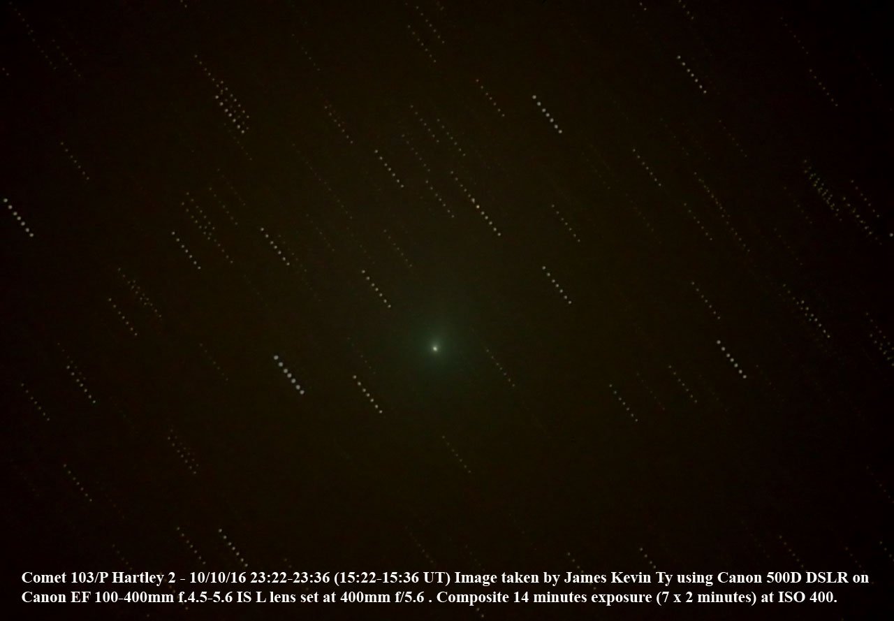 October 16-17, 2010 ALP Comet 103/P Hartley 2 Observation Report