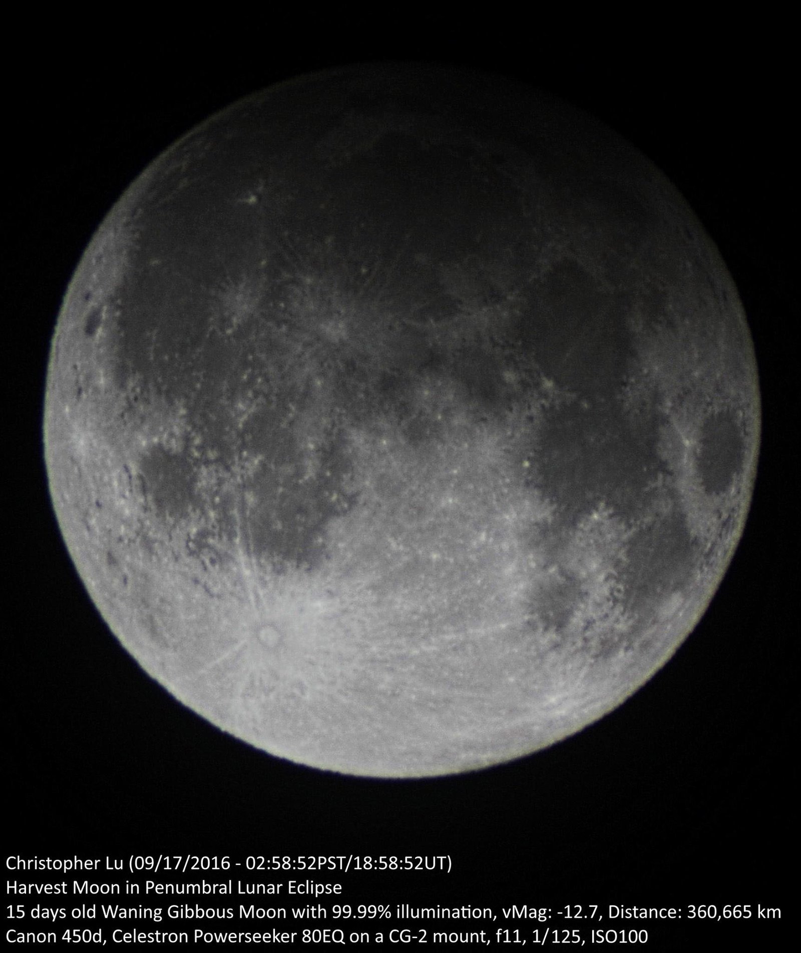 September 17, 2016 ALP Penumbra Lunar Eclipse Gallery Page